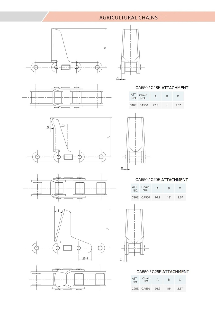 OCM MX SERIES AGRICULTURAL CHAIN