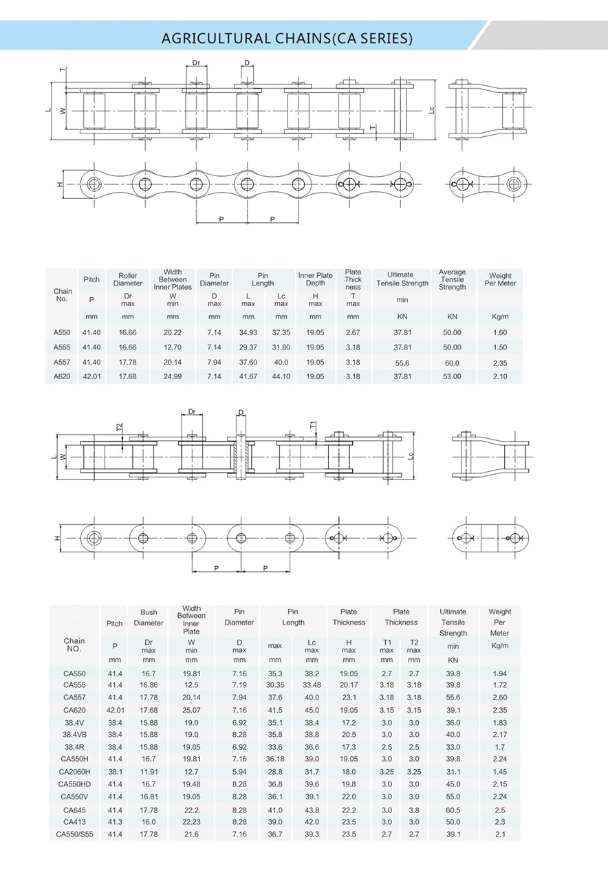 OCM MX SERIES AGRICULTURAL CHAIN