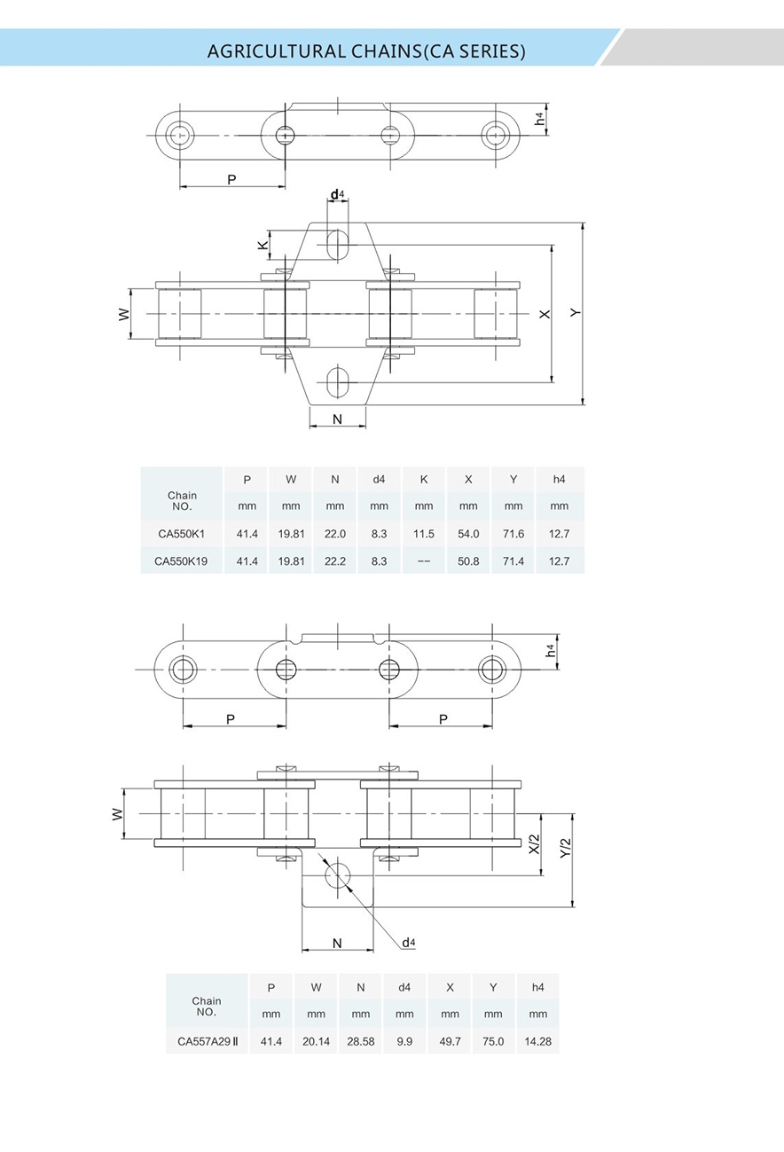 OCM MX SERIES AGRICULTURAL CHAIN