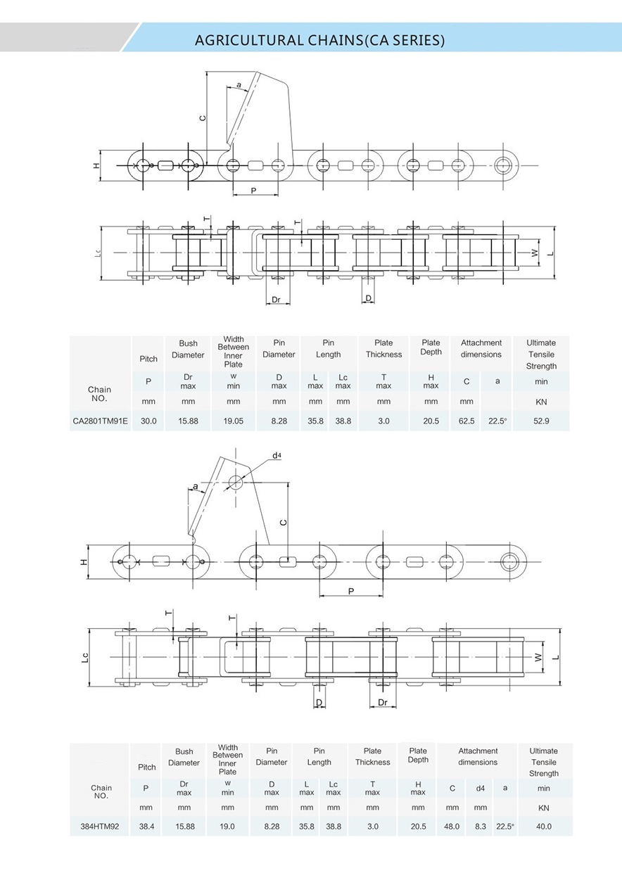 OCM MX SERIES AGRICULTURAL CHAIN